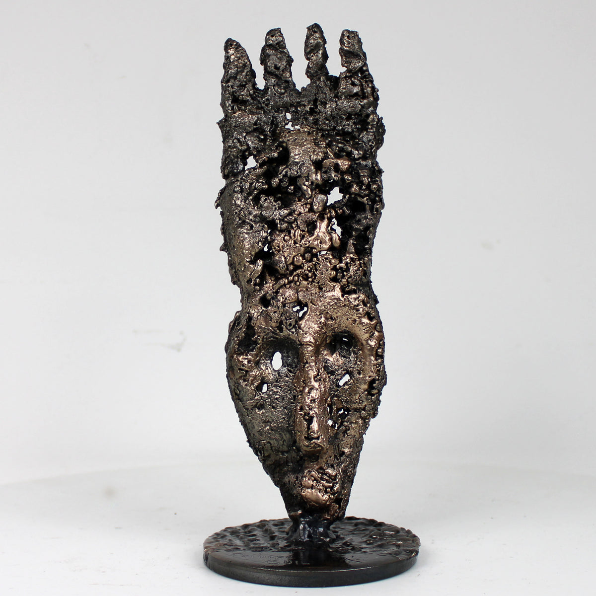 Masque Africain Samedi 46-23- Sculpture metal masque semainier senegal ...